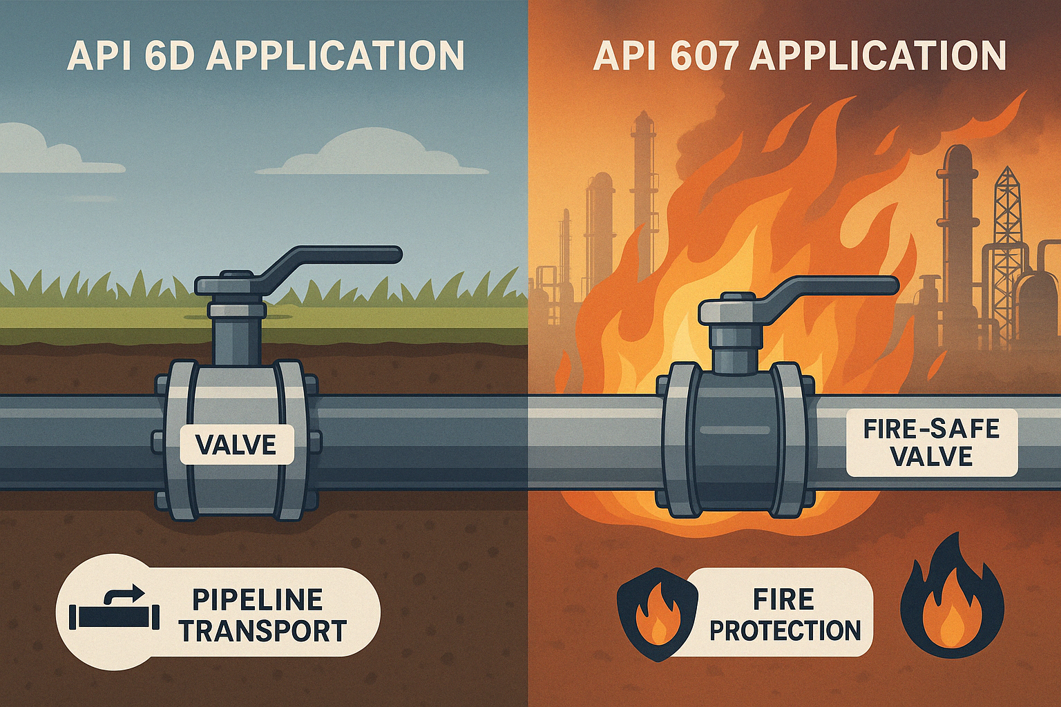 API 607 vs API 6D: What’s the Difference Between These Valve Standards?