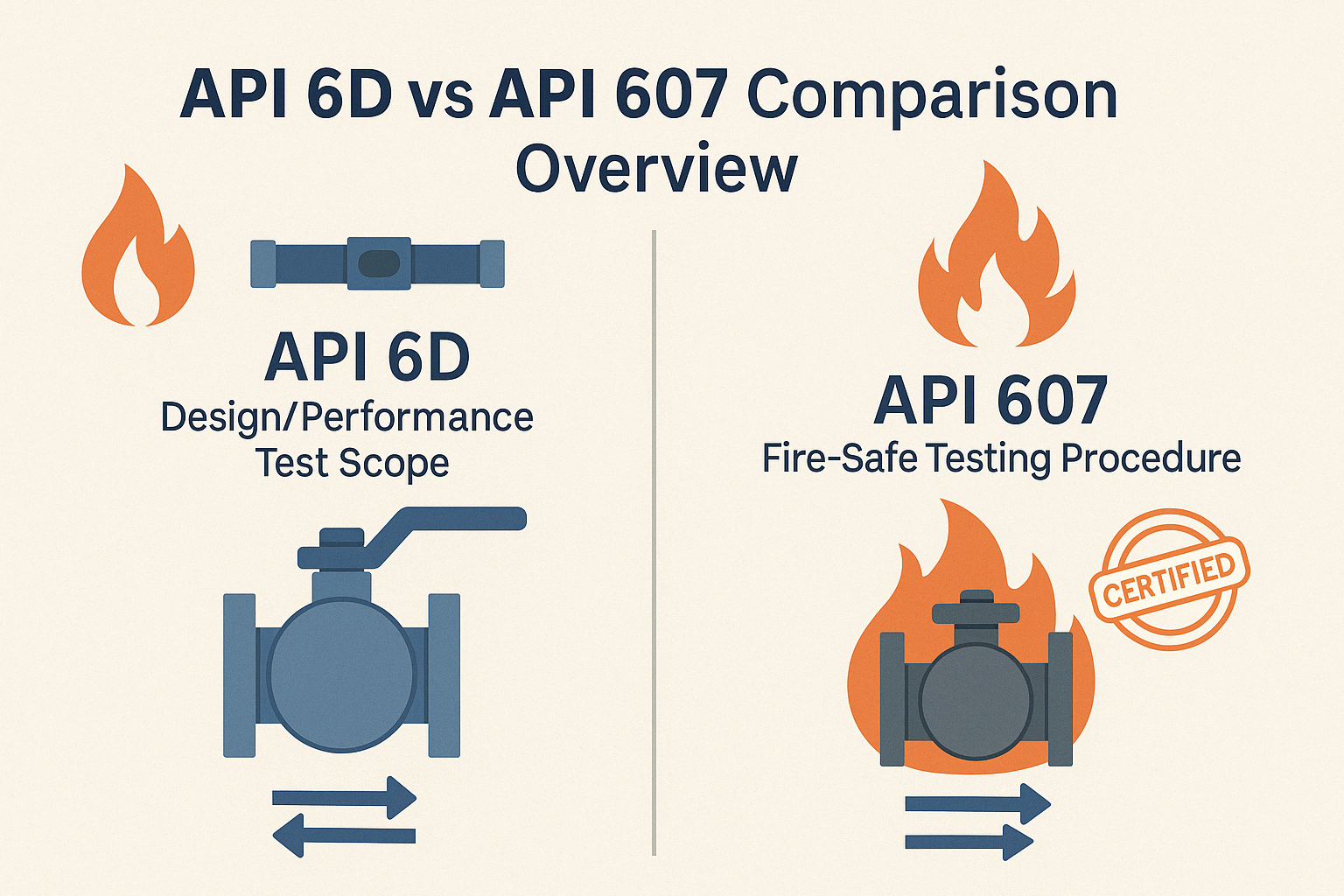 API 607 vs API 6D: What’s the Difference Between These Valve Standards?